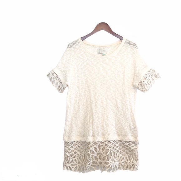 Saturday Sunday | Tops | 64 Saturday Sunday Short Slv Lacy Medium | Poshmark